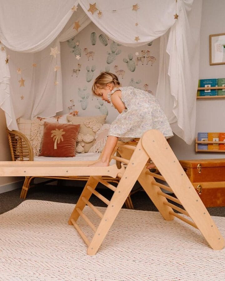 One Toy - 10 [or more] Ways: Pikler Climbing Frame with shape sorter ...